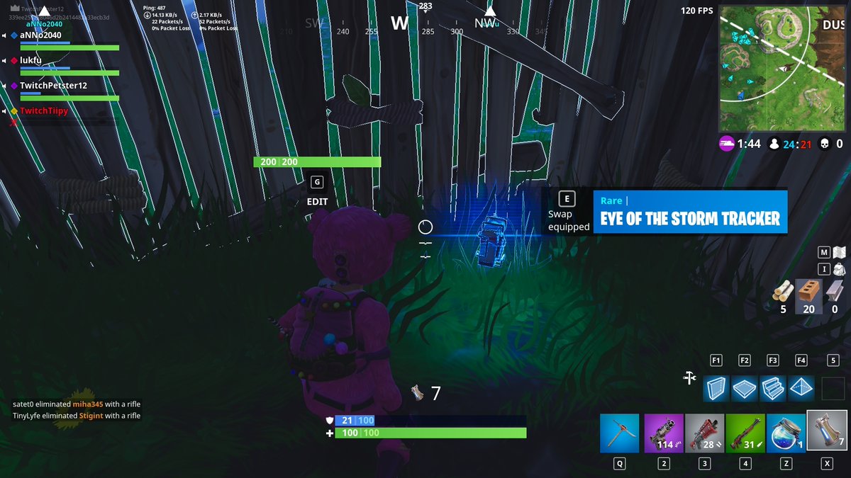 Eye of the Storm Tracker Item Added to Fortnite Battle Royale