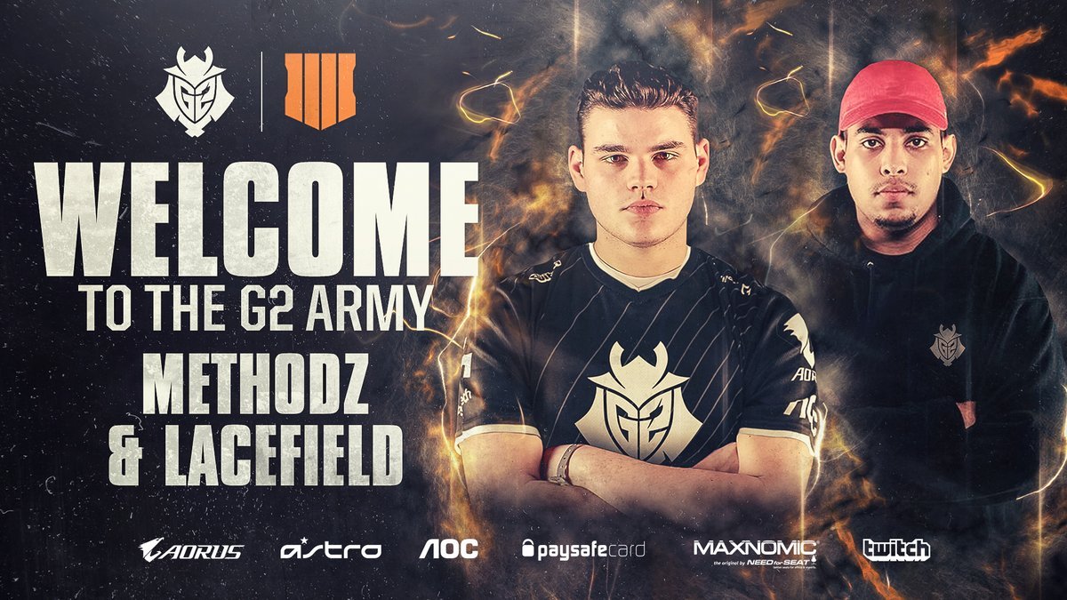 G2 Esports Announce New Call of Duty Black Ops 4 Roster